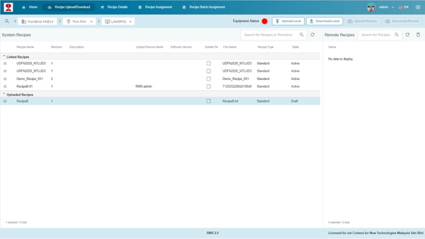 RMS - Recipe Management System